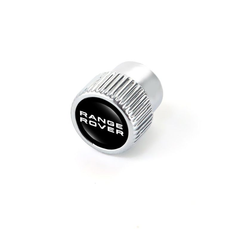 Range Rover Silver Chrome Tire Valve Caps – Extra Spare Cap Total 5 ...