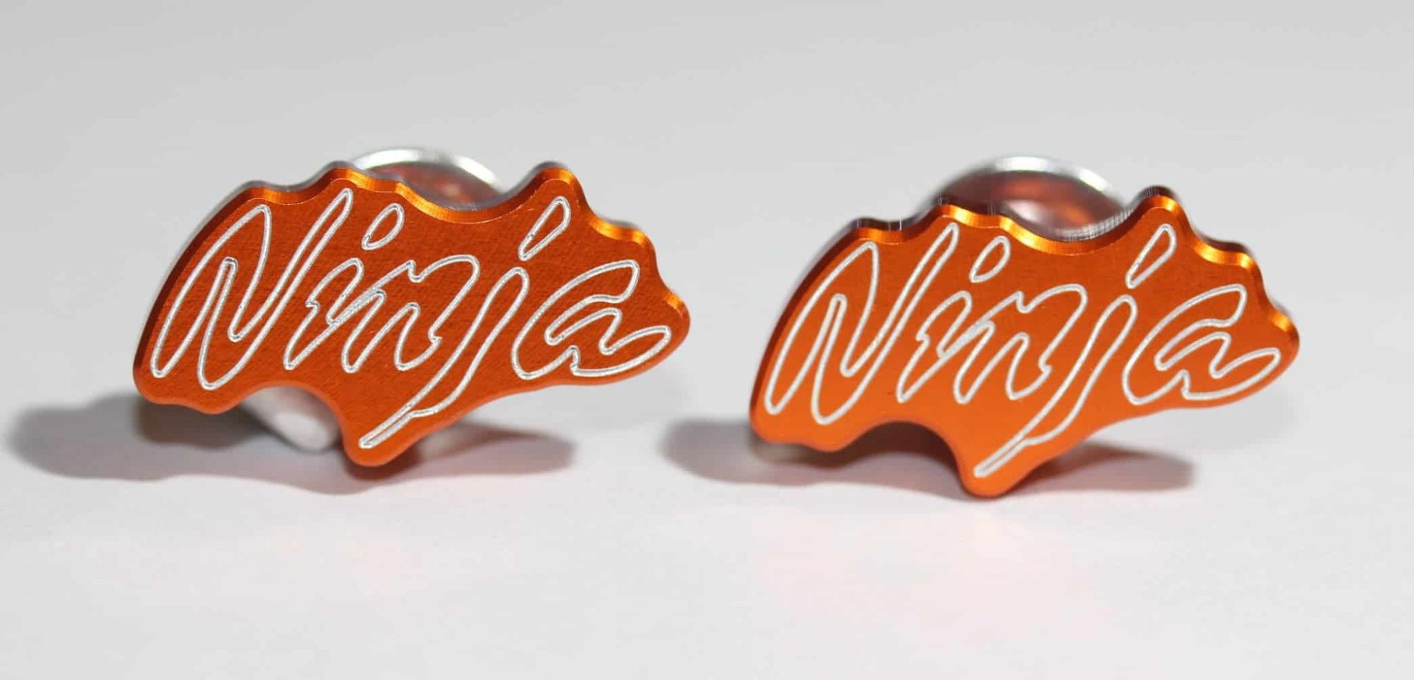 Suzuki Ninja Orange Metal License Plate Bolts - Tire Valve Caps, Car ...