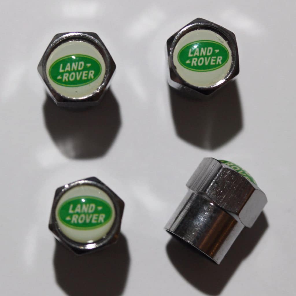 Land Rover White Tire Valve Caps – Plus Free Extra Cap - Tire Valve ...