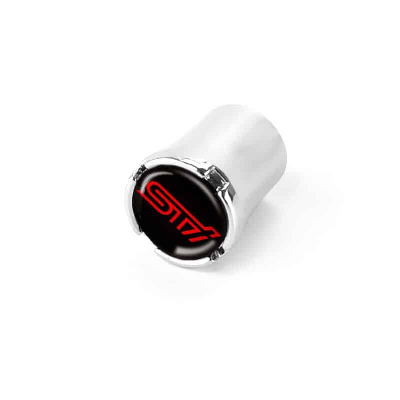 Subaru STI Chrome Tire Valve Caps - Extra Spare Cap Total 5 Caps - Tire ...