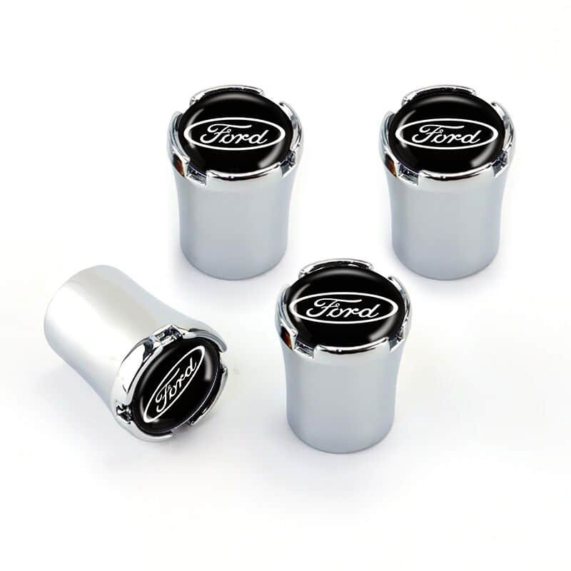 Ford Chrome Tire Valve Caps - Extra Spare Cap Total 5 Caps - Tire Valve ...